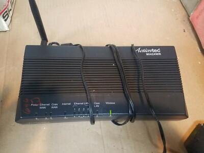 Actiontec MI424WR 300 Mbps 4-Port 10/100 Wireless G Router & power ...