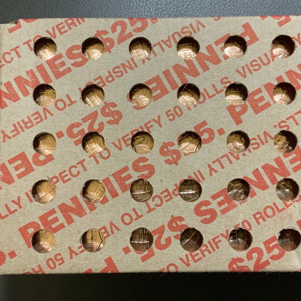(1) 2022 D LINCOLN CENT BANK BOX (50 Rolls) UNCIRCULATED | eBay