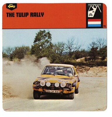 The Tulip Rally - Racing Rallies Edito Service SA Auto Rally Card | eBay