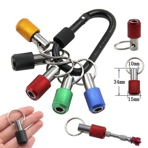 Multipurpose Screwdriver Bit Holders Set of 5 with Keychain and Hex ...
