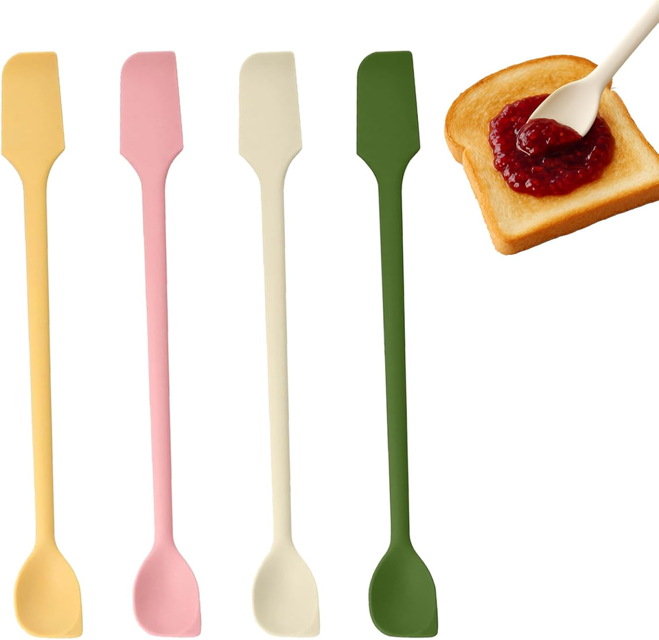 4 Pcs Small Silicone Spatula,Mini Silicone Spatul,Mini Spatula,Small ...