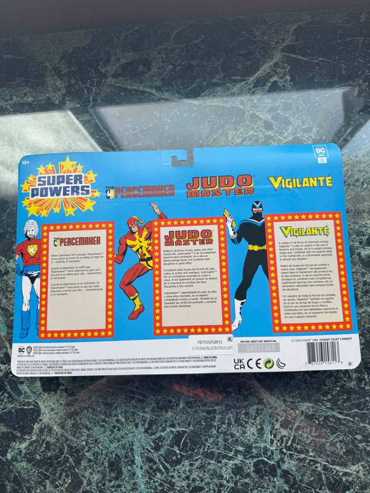 McFarlane Super Powers PEACEMAKER VIGILANTE JUDOMASTER 3 Pack!!! Brand ...