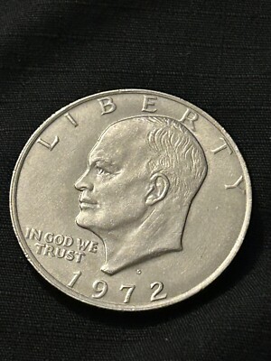 Rare 1972 D Eisenhower Broadstrike-Ike Dollar, Strong Strike,DD and ...