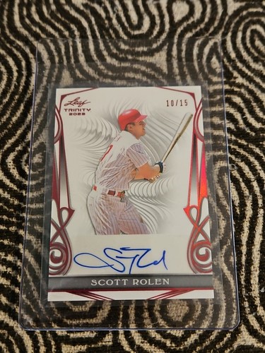 2023 Leaf Trinity Scott Rolen Red #/15 Autograph Cardinals Phillies | eBay