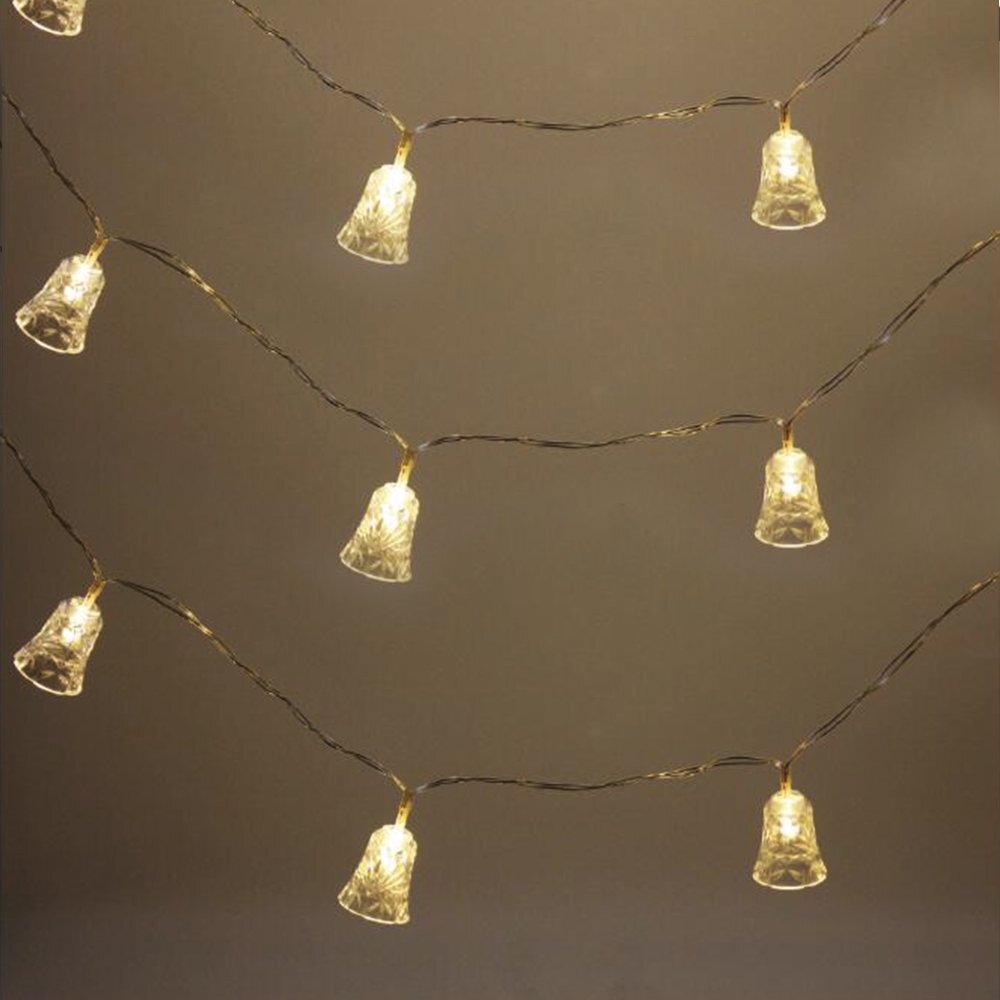 1.5M 10 LED Christmas bell Fairy String Xmas Merry Christmas Lights ...