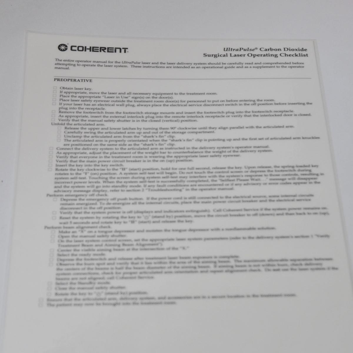 Lumenis Coherent UltraPulse Carbon Dioxide Surgical Laser Operating ...