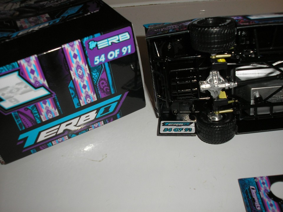 ADC TYLER ERB #1 TERBO 2024 WORLD 100 Outlaw Late Model Dirt Car Purple ...