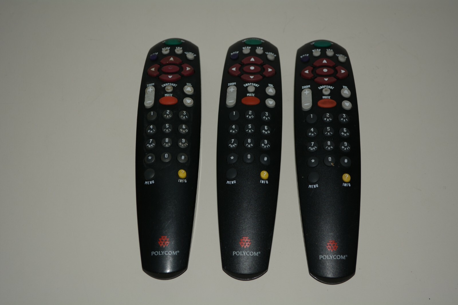 Lot 3x Polycom ViewStation Remote Controllers | eBay