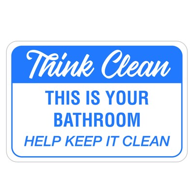 THINK CLEAN THIS IS YOUR BATHROOM | eBay