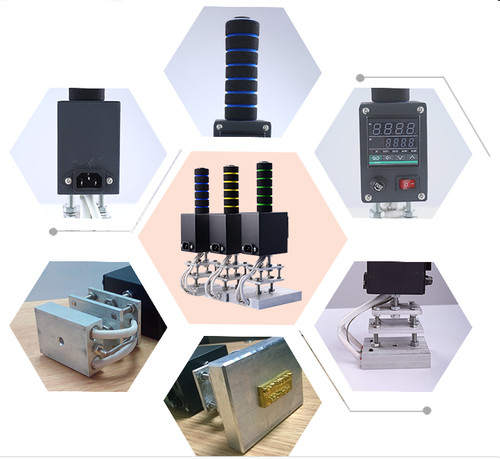 Hand Operate Manual LOGO Leather Printer Foil Stamping Machine 5x7cm ...