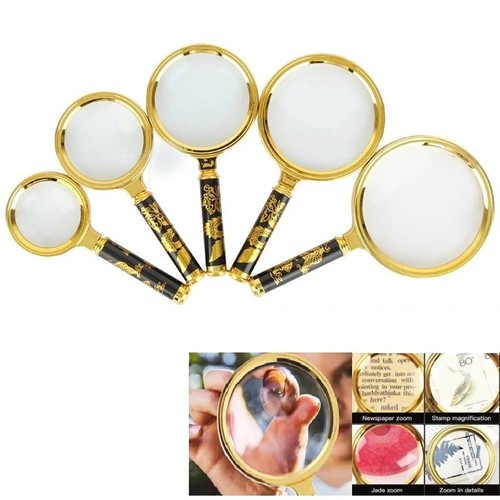 Handheld Magnifying Glass Lens Microscope Reading Jewelry Magnifiers | eBay