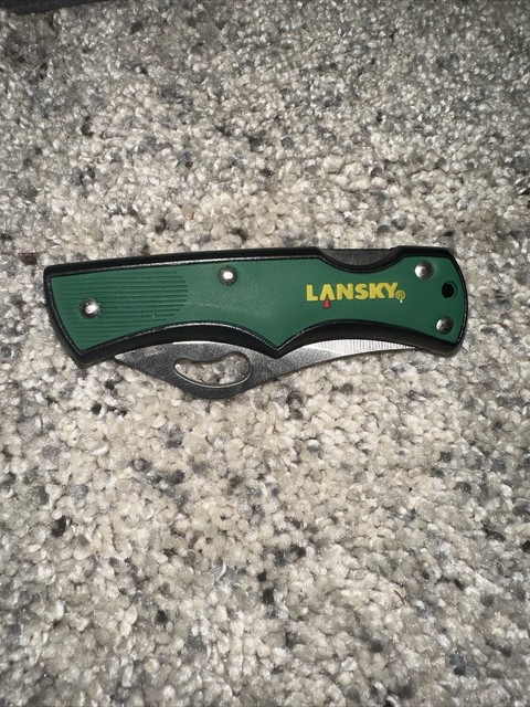 Lansky Lockback Folding Pocket Knife 2 Green 1 Orange STIHL for sale ...
