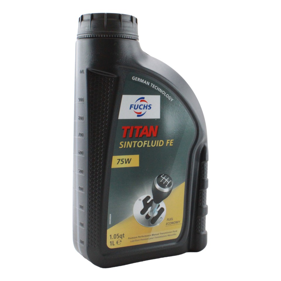 Fuchs 2 Liter TITAN SINTOFLUID FE SAE 75W Manual Transmission Fluid 2 x ...