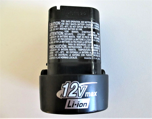 Genuine Makita 12V Volt Max Lithium-Ion Li-Ion OEM Battery Pack BL1014 ...