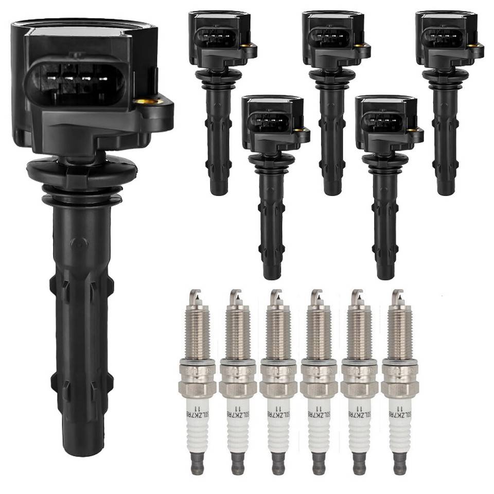 6 Ignition Coils + 6 Iridium Spark Plugs for Mercedes-Benz C230 C280 ...