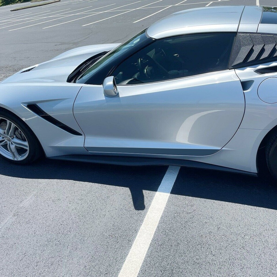 Side Skirt For 14-19 Chevrolet Corvette C7 stingray Z06 Style Rocker ...