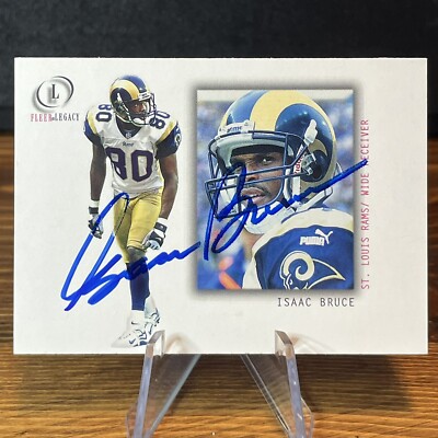 2001 Fleer Legacy #77 Isaac Bruce IP Autograph Rams HOF Auto | eBay