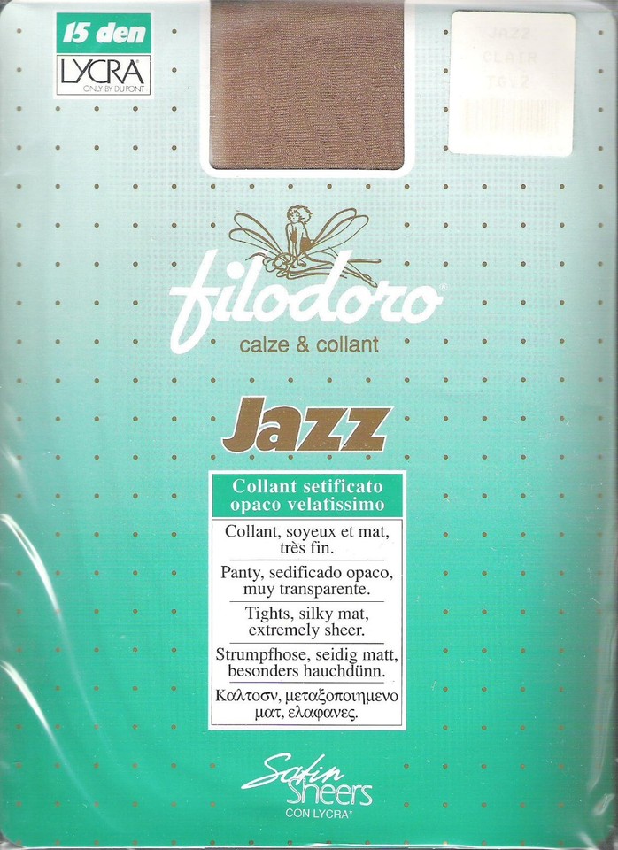 Italian Filodoro Jazz 15 Pantyhose. Ultra-Sheer. Matt. S, M, L, XL.4 ...