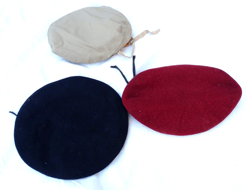 Lot de trois bérets. Beret guerre d'Algérie, béret parachutiste TAP | eBay