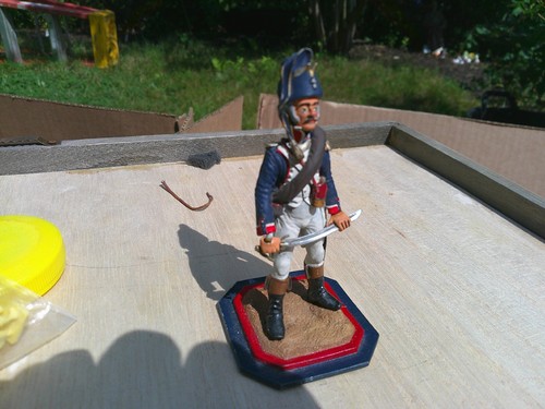 Hinchliffe Models 75mm lead Napoleonic French infantry officer, well ...