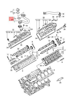 Genuine AUDI VW Audi Q8 Q7 Touareg 4MB 4MG 4MN CR7 Oil Filler Pipe ...