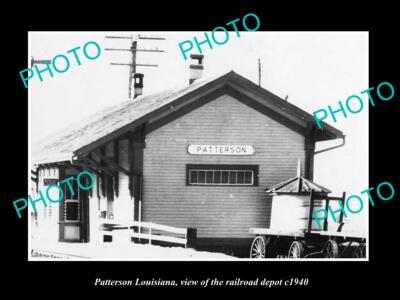 OLD 8x6 HISTORIC PHOTO OF PATTERSON LOUISIANA THE RAILROAD DEPOT ...