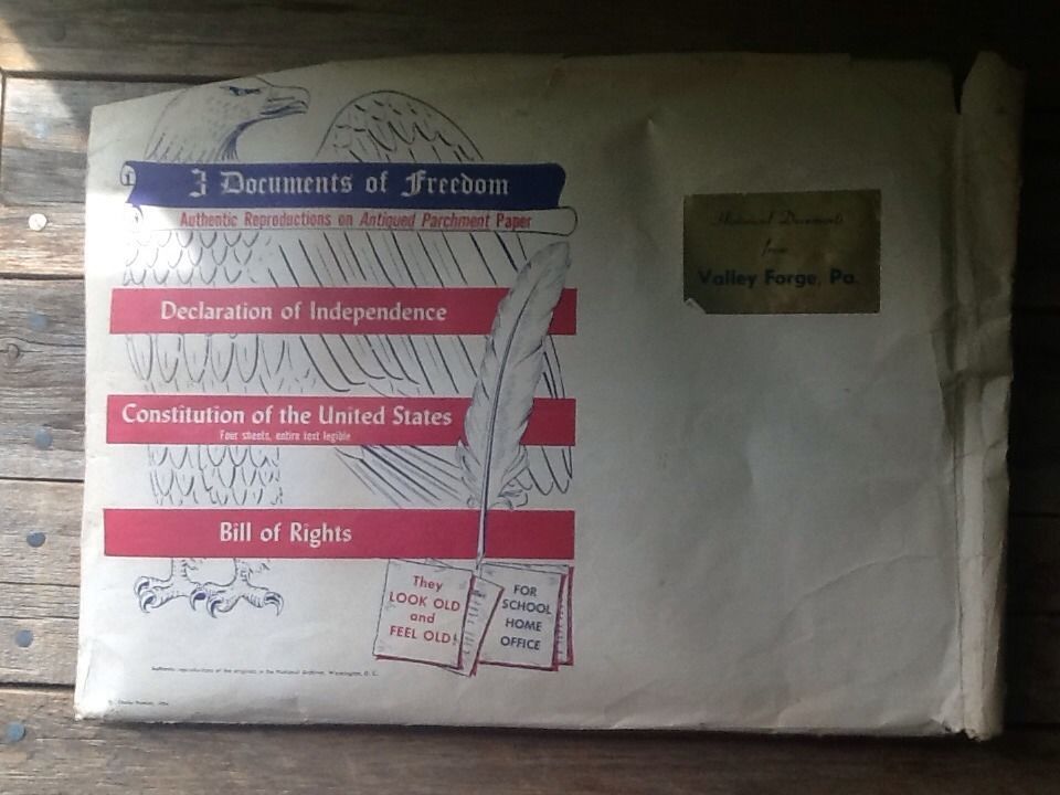 3 Documents of Freedom, Declaration, Bill of Rights, Constitution 1956 ...