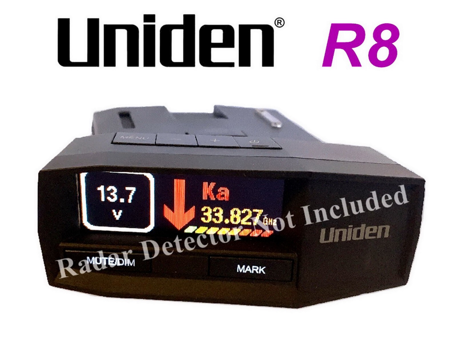 NEW Uniden Windshield Mount Bracket+6 Suction Cups For The R7, R8 Radar ...
