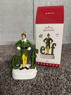 Hallmark Keepsake Buddy the Elf Ornament Will Ferrell 2017 Sound Magic ...