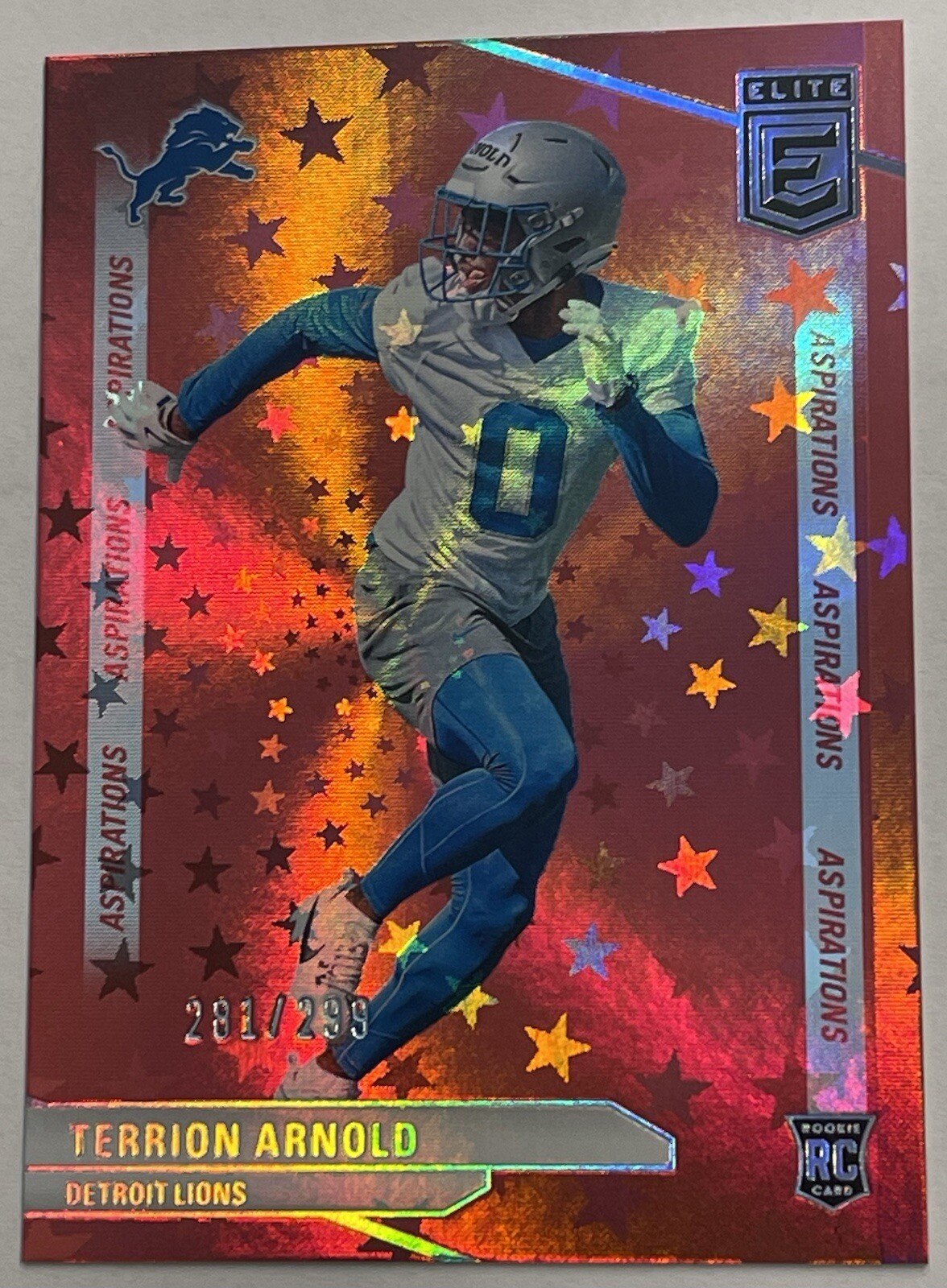 Terrion Arnold 2024 Elite #137 Aspirations Stars /299 Price Guide ...