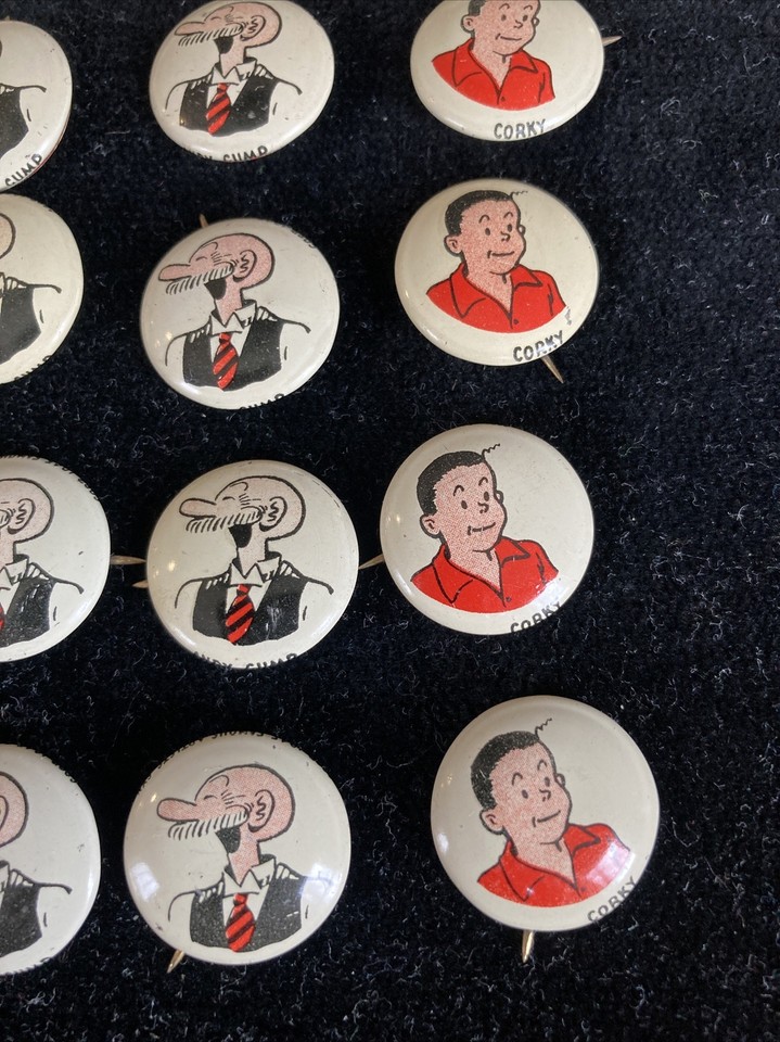 Vintage Kelloggs PEP button pins pinbacks lot 56 w multiples Gump ...
