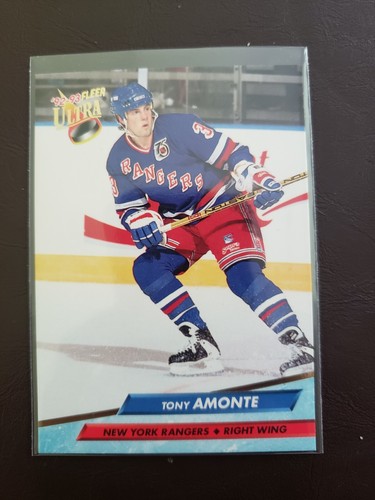 1992-93 Tony Amonte Fleer Ultra Hockey New York Rangers | eBay