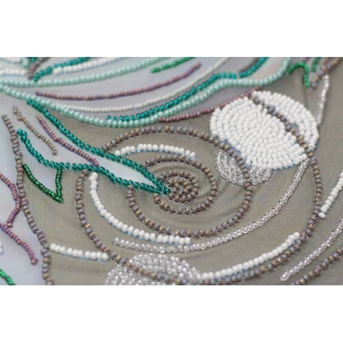 Bead Embroidery Kit Fish Half Moon Beaded stitching DIY Abris Art | eBay
