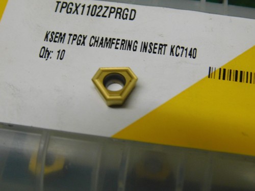 3 Kennametal KSEM TPGX 1102ZPRGD KC7140 Carbide Chamferring Inserts | eBay