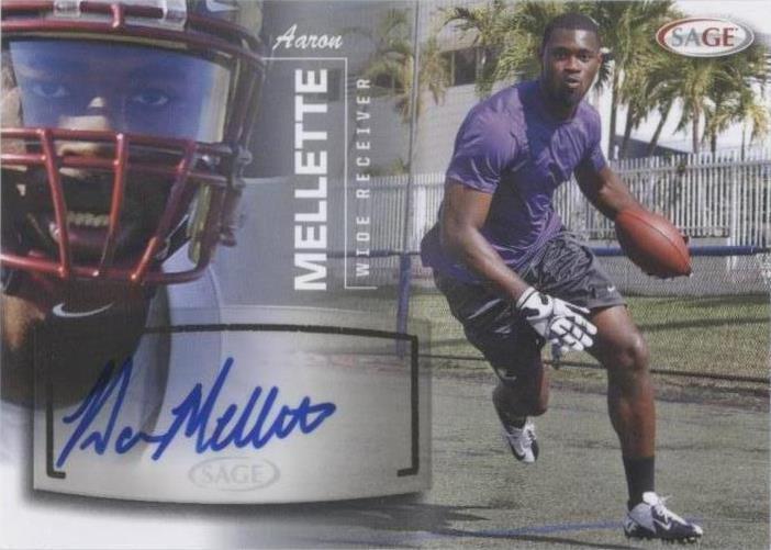 2013 SAGE - Autographs Aaron Mellette #34 Silver (AU, RC) for sale ...