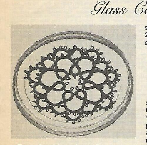 vintage, Tatted Glass Coaster PATTERN INSTRUCTIONS | eBay