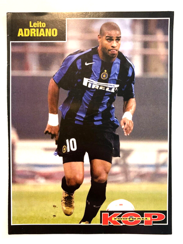ADRIANO (INTER MILAN, BRAZIL) RARE TRADING ROOKIE CARD COLLECTOR FOOT ...