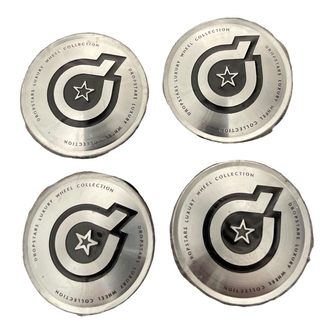 4 DROPSTARS STICKER EMBLEM Wheel Center Cap Stickers Emblem SC-153 ...