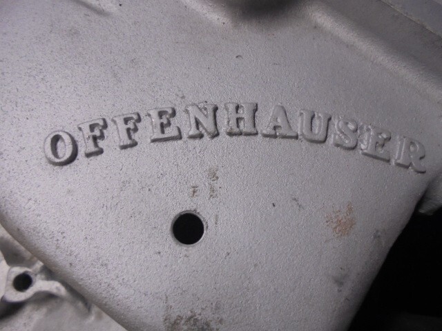 Aluminum Intake SBC DUAL QUAD Cross Ram Offenhauser 5593 IHRA NHRA RAT ...