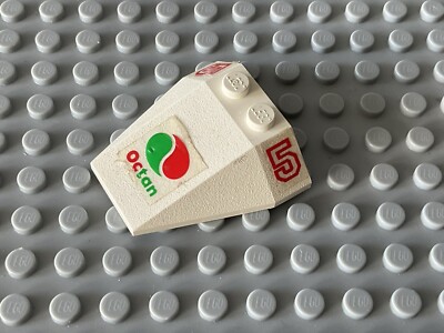 Lego 1x 6069 Dachstein Keilstein Weiß Octan Aufkleber 4x4 (24) | eBay.de