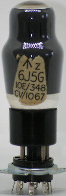 6J5G G.E.C. Valve 10E/348 CV/1067 L63 TUBE GEC BRITISH 1950's 6S2S 6C2C ...