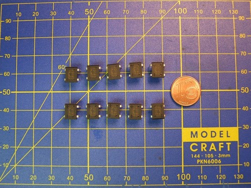 Lot de 10 ponts de diodes - DB107 1A /400 V TRAIN HO JOUEF ROCO TRIX LS ...