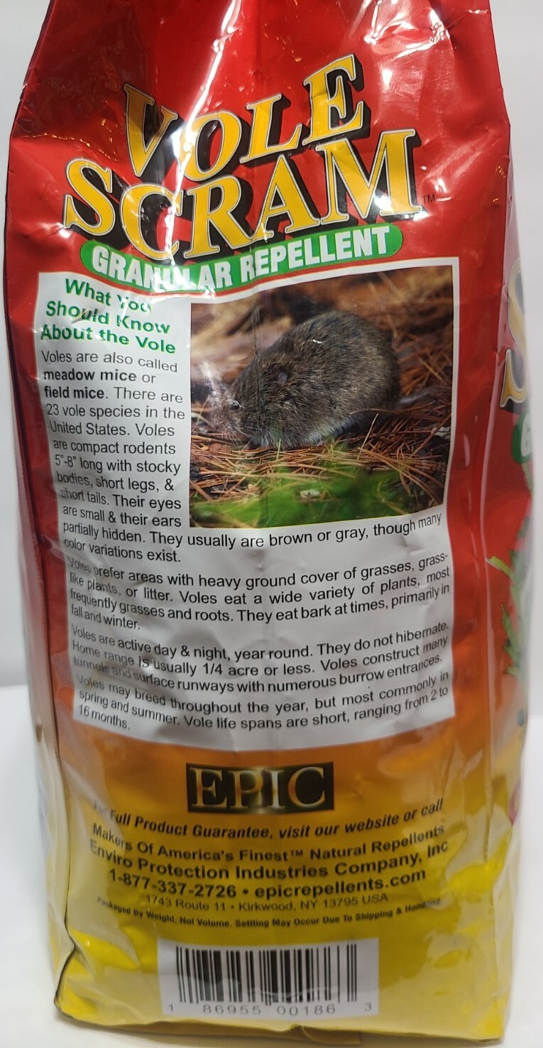 Vole Scram 6lb Granular Repellent Enviro Pro 18006 for sale online | eBay