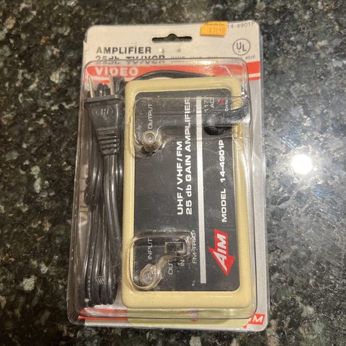 AIM - UHF / VHF / FM Distribution 25dB Gain Amplifier Model 14-4901P | eBay