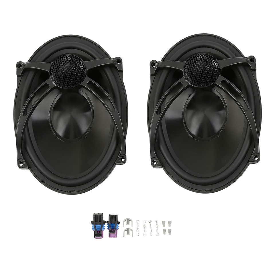 4'' Stretched Hard Saddlebags Dual 5x7" Speakers Fit For Harley Touring ...