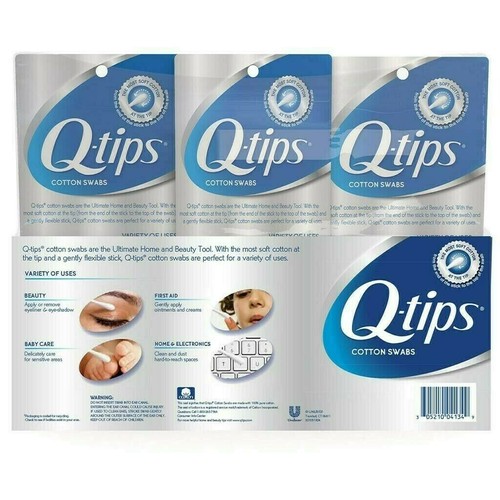 Q-TIPS COTTON SWABS 3 PACK X 625 CT ( 1875 Q-TIPS COTTON SWABS) | eBay