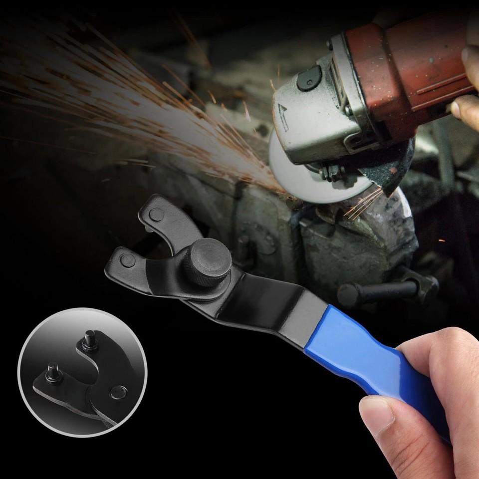 Durable Grinder Disc Wrench Tool Adjustable 0.5-1.25in Pin Spanner ...