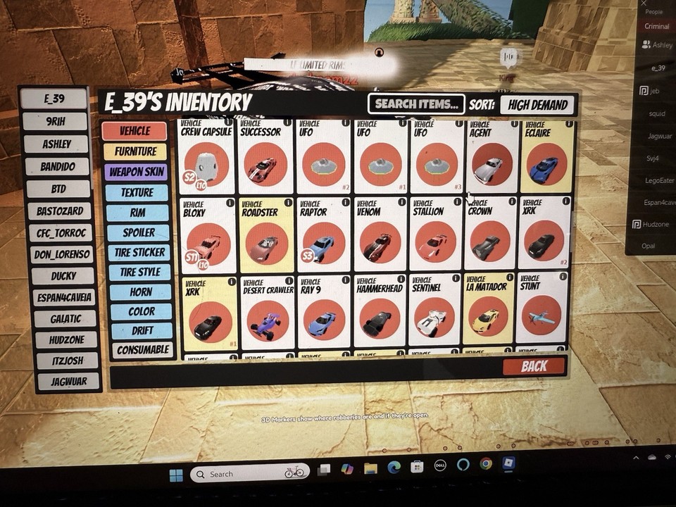 Roblox Jailbreak Inventory Bundle All Clean Items | eBay