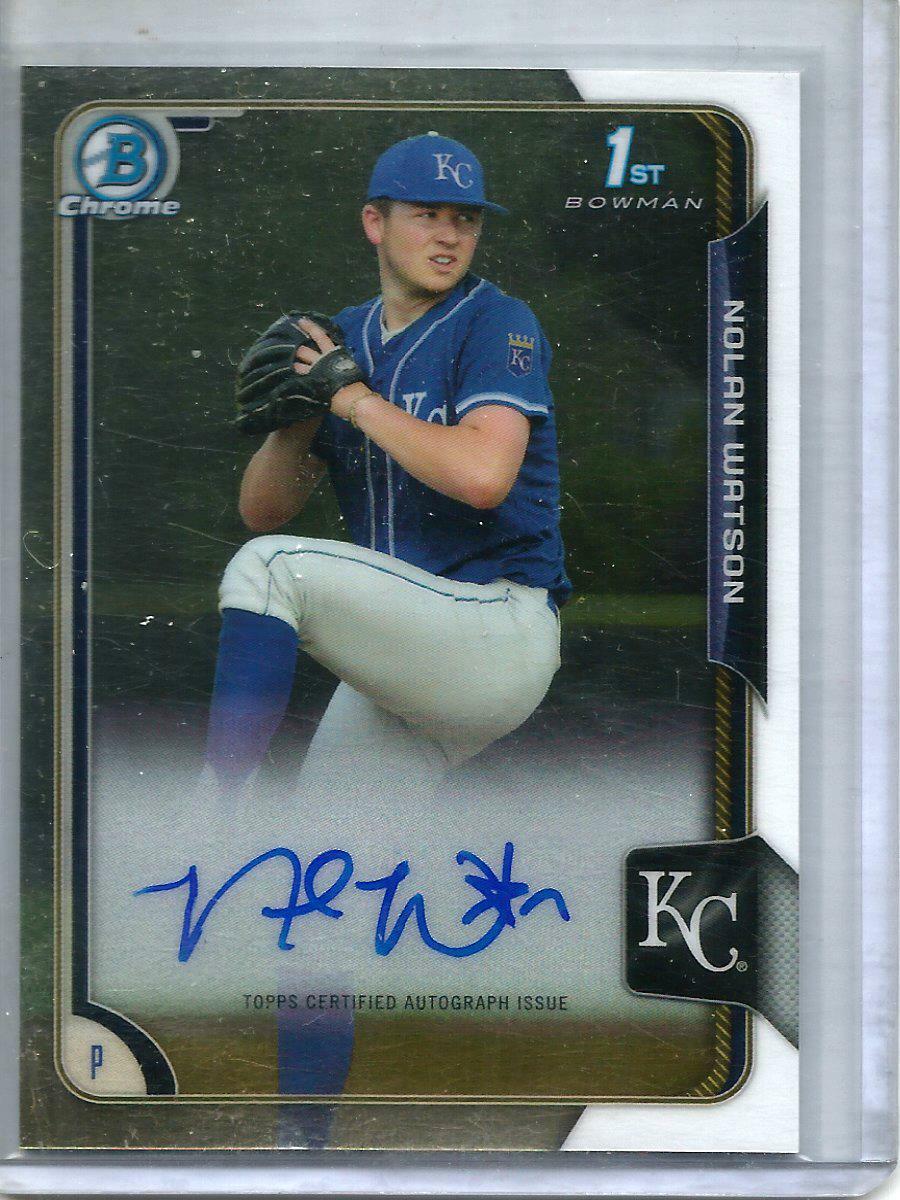 Nolan Watson 2015 Bowman Chrome Autograph Rookie | eBay