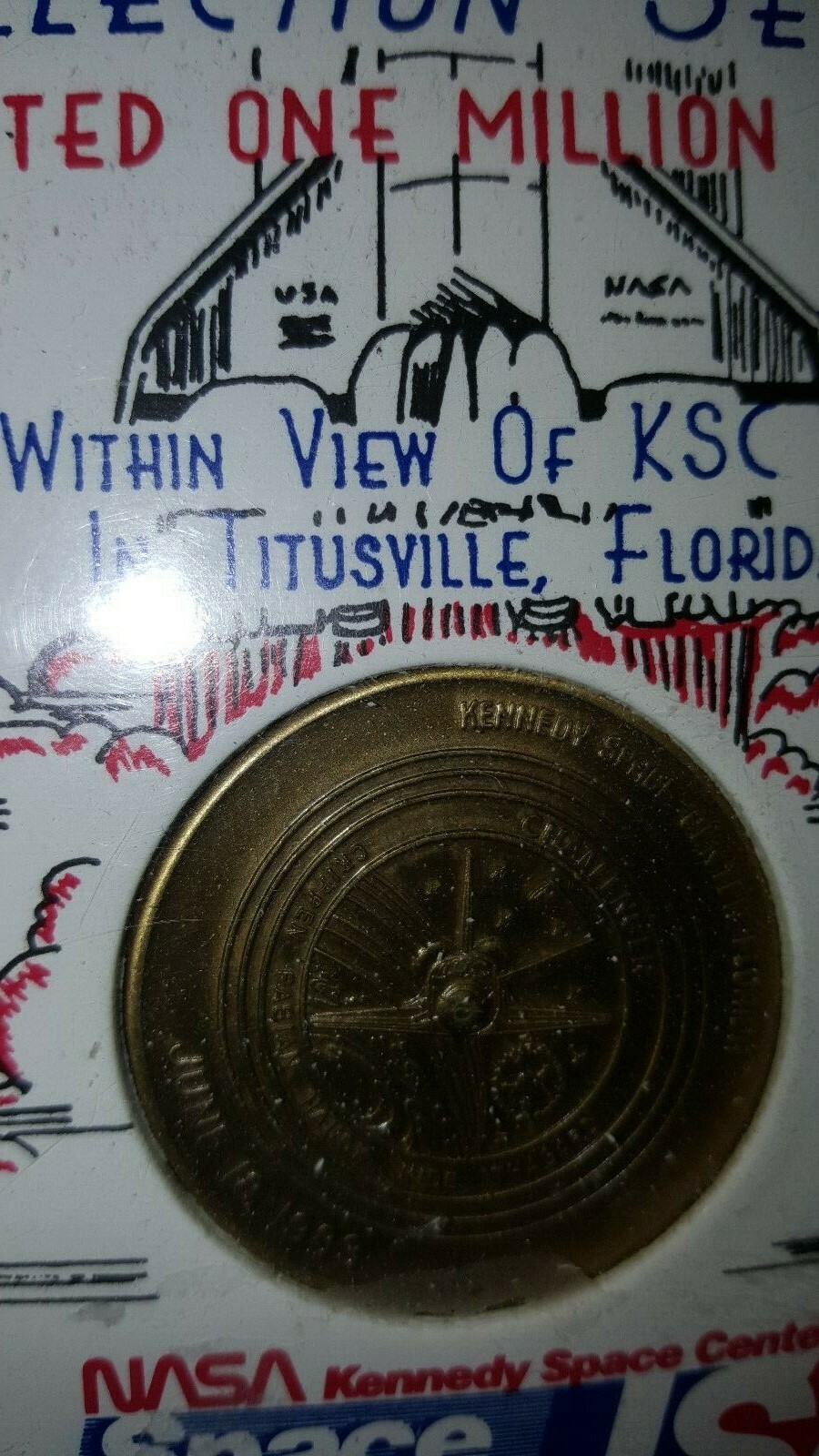 NASA Challenger Space Shuttle Crew Emblem Solid Bronze STS7 CHALLENGER ...